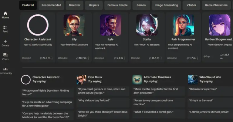 Character.AI (AI Chatbot): Create your own AI Character