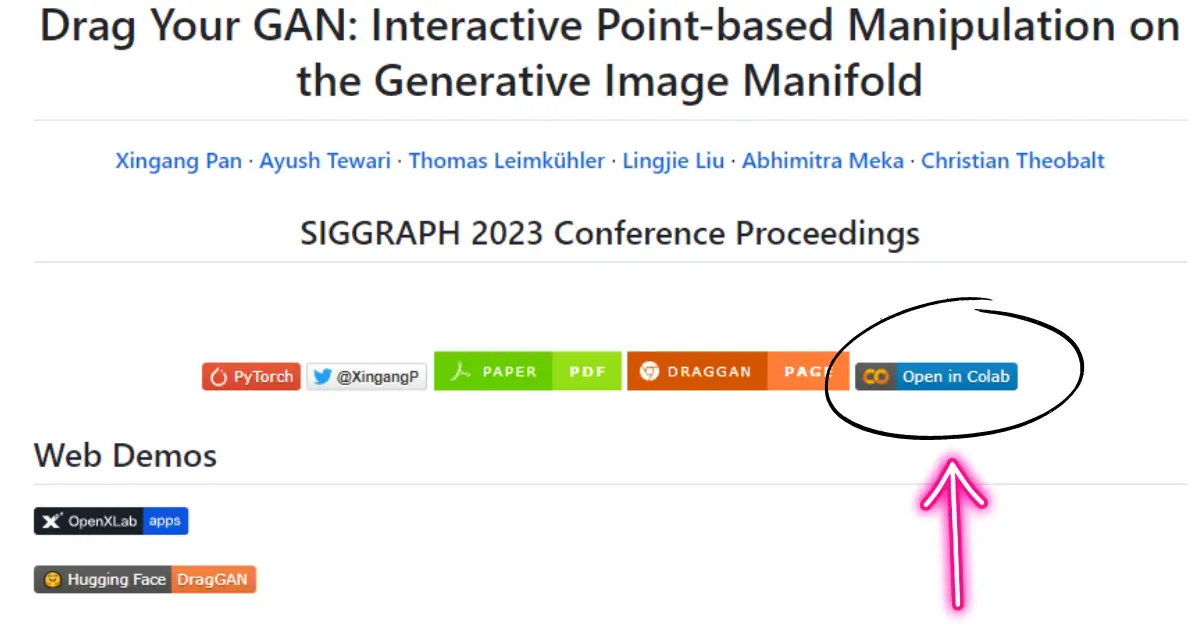 How to Install DragGAN AI in Google Colab? (Installation Guide) - DragGAN AI Tool