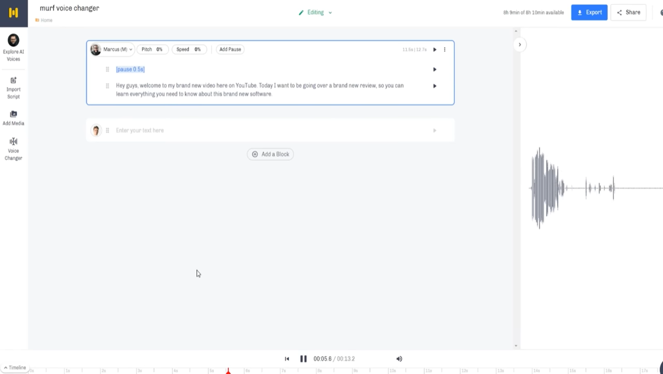 Murf AI Voice Changer Tutorial 2023 (AI Voiceover)
