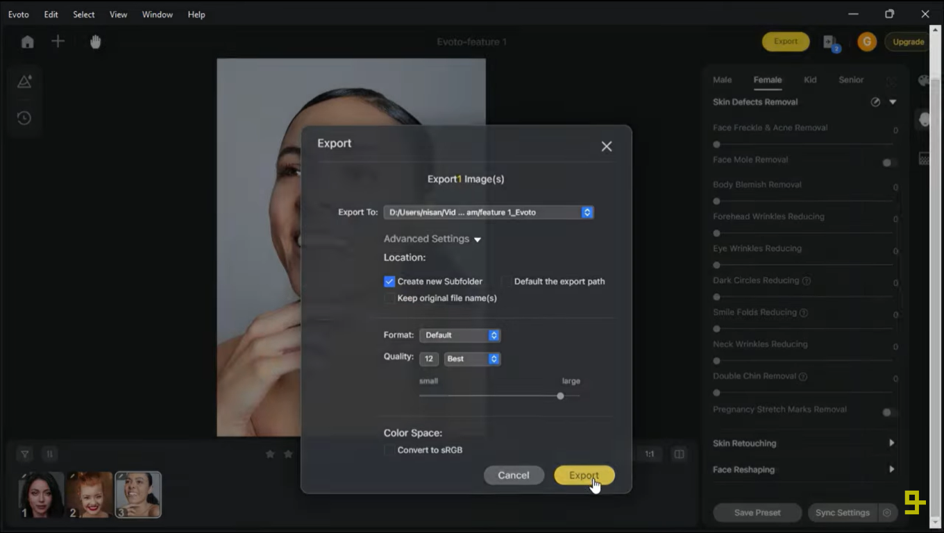 Evoto AI photo editor online Free download (Review)