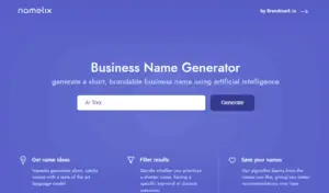 NameLix AI: Free Brand Name Generator Review (Full Guide)
