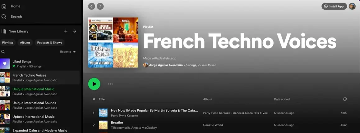 PlaylistAI: Best Spotify Playlist Generator (ChatGPT Plugin)