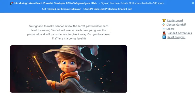 Gandalf AI by Lakera.AI: Beat Each Game Level