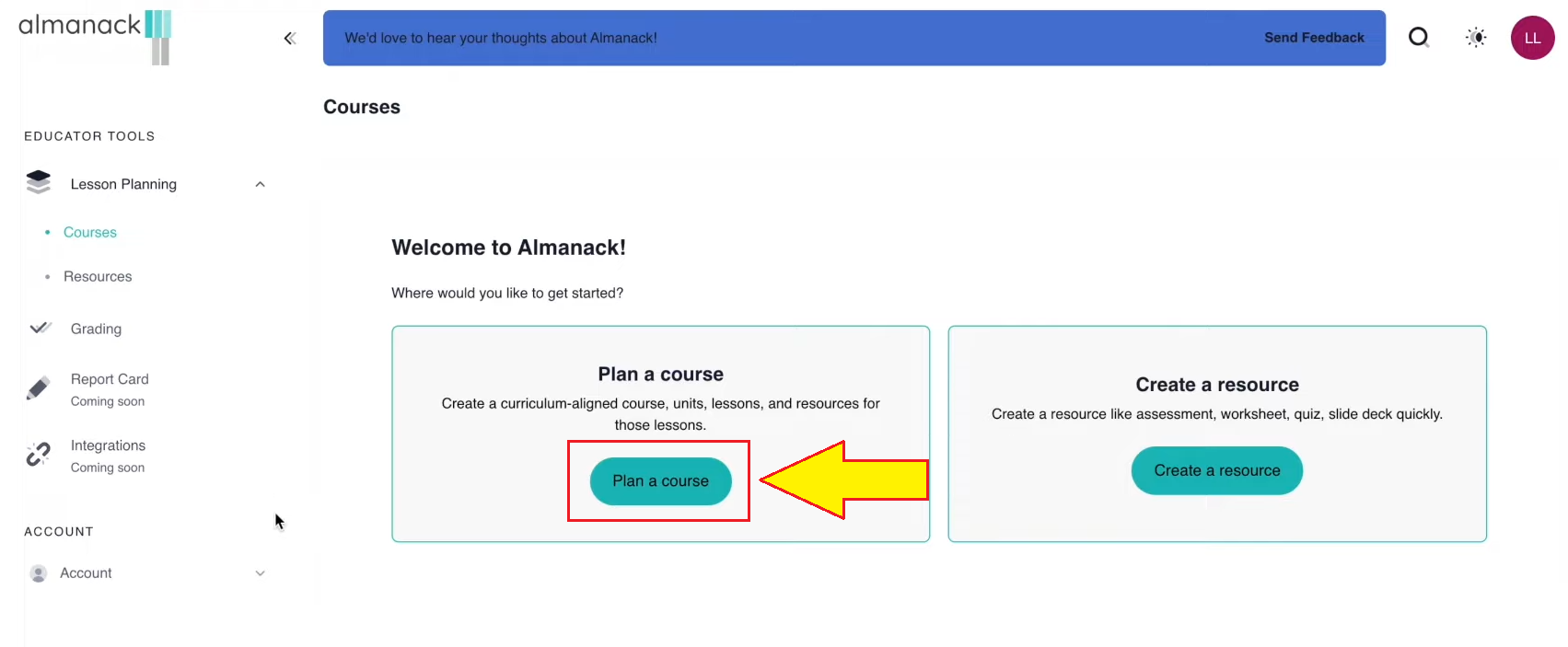 Almanack AI Tool Tutorial (Lesson Planning, Quizzes, Course)