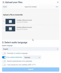 Maestra AI Audio to Text converter, Subtitles, Video Translator
