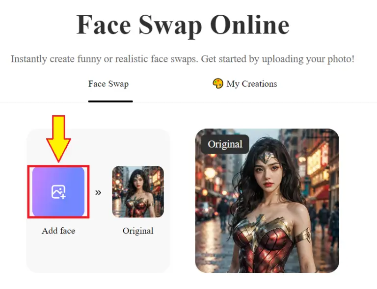 Artguru AI Face Swap online Tutorial (100% Free to Use)