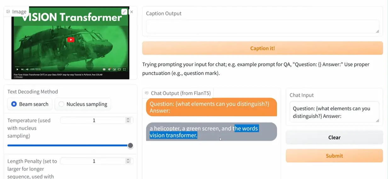 BLIP-2 AI: Image Captioning, Feature Extraction (Online Demo)