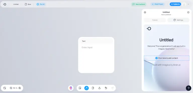 Imagica AI App Builder: How to Create an AI App with No Code